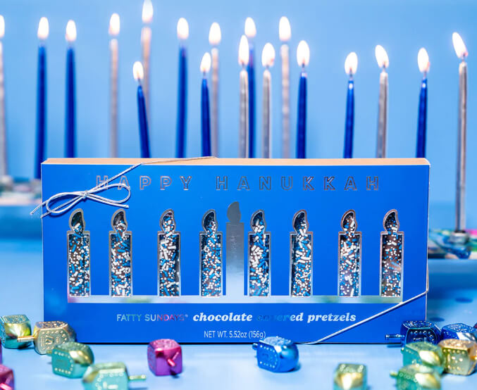 Product: Hanukkah Gift Set-Chocolate Covered Pretzels