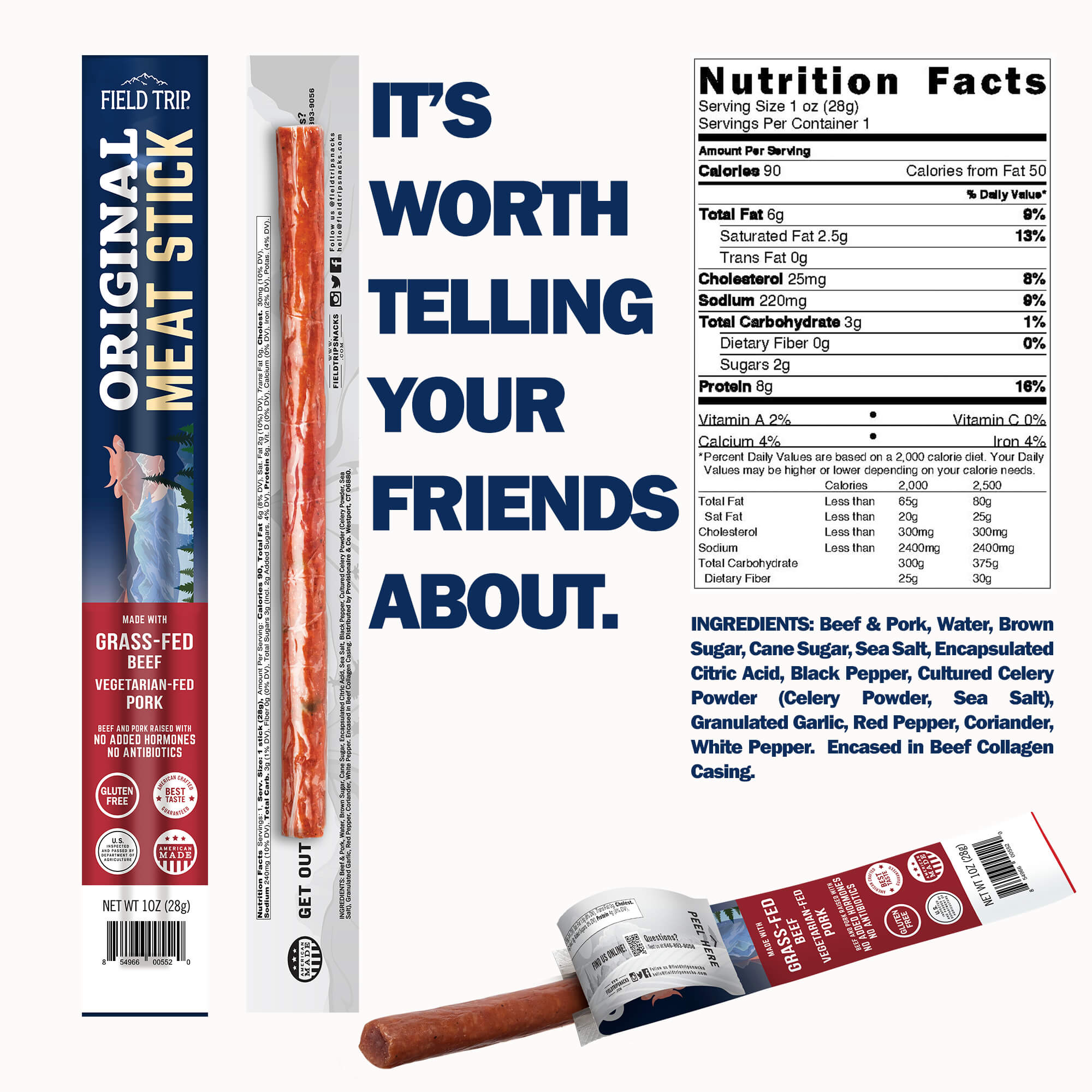 Product: Original Meat Stick 1.0oz
