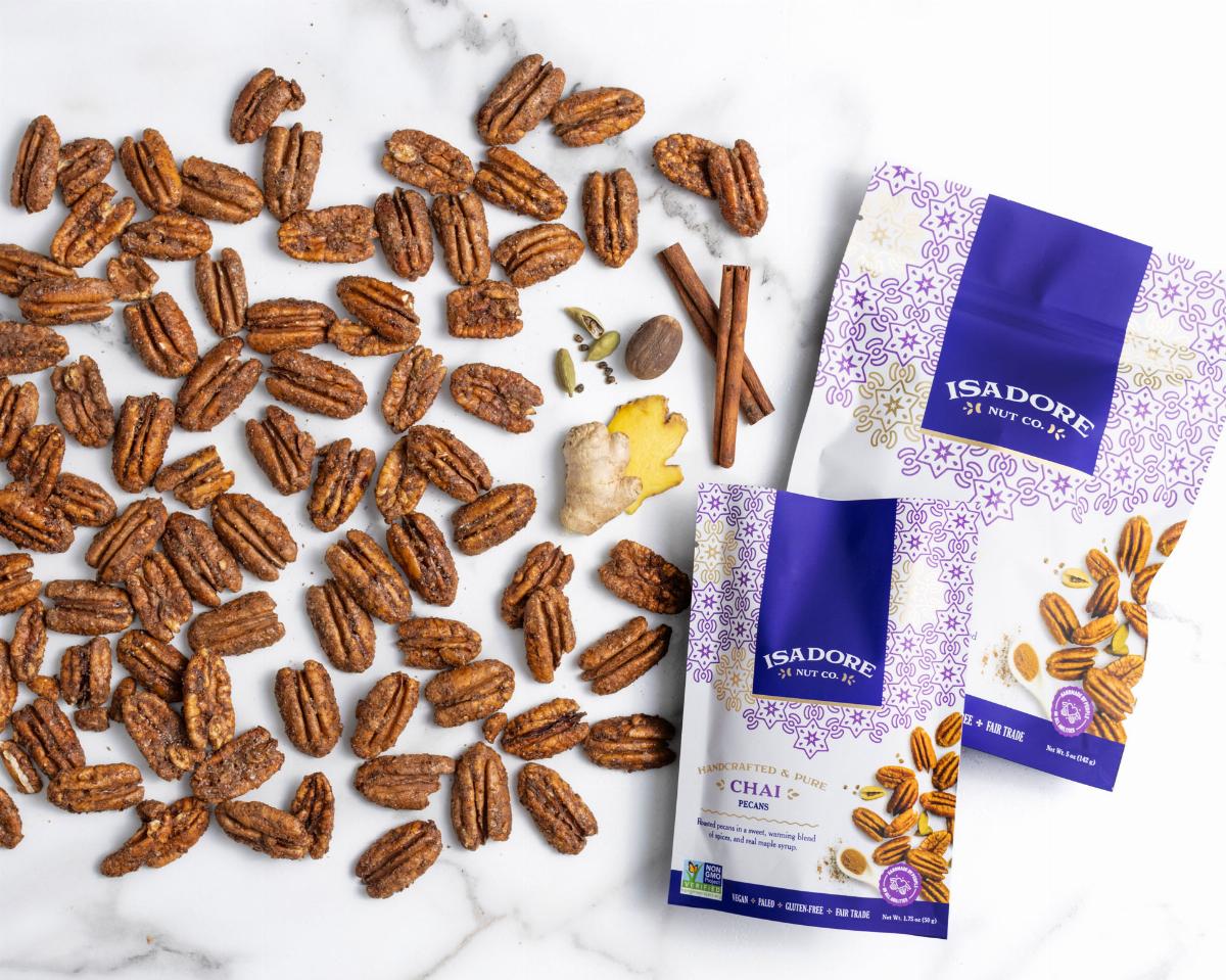 Product: Chai Pecans - 16 oz (non-branded, biodegradable packaging)